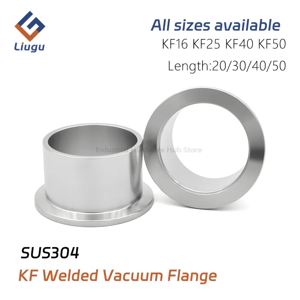 Вакуумное фланцевое соединение KF из нержавеющей стали 304 Length 50mm, KF50