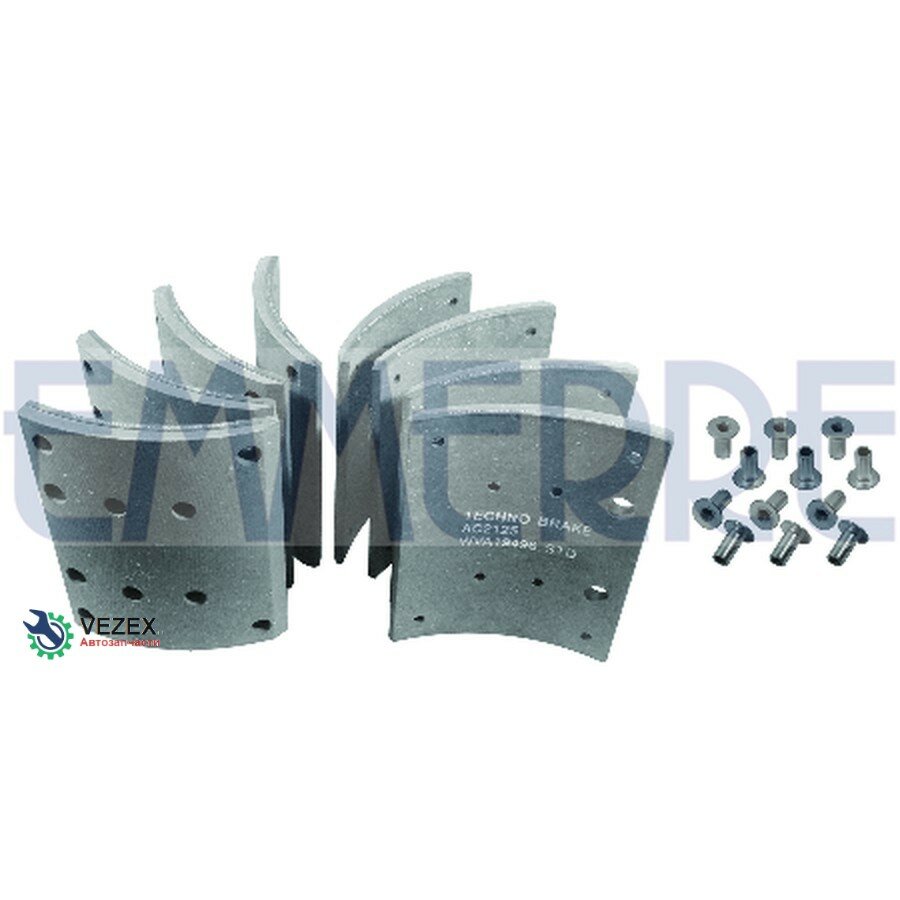 EMMERRE AC2125+10 Накладки тормозные, комплект