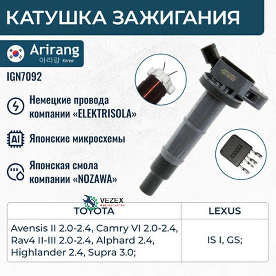 ARIRANG IGN7092 Катушка зажигания