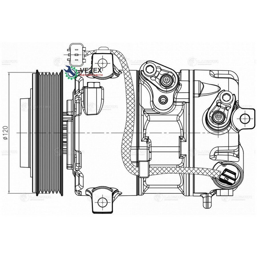 LUZAR LCAC0826 Компрессор кондиционера