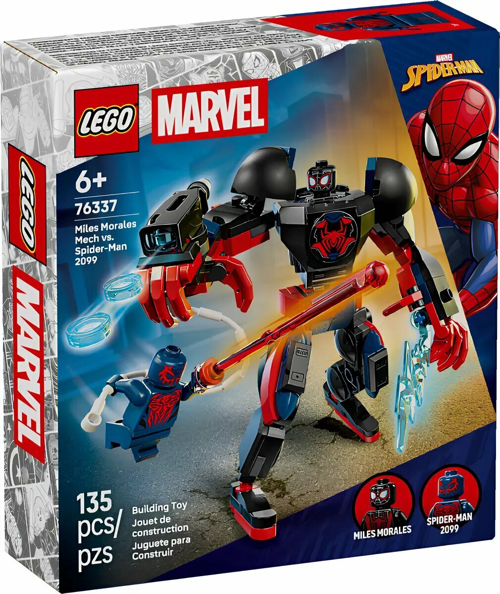 Конструктор LEGO Marvel Super Heroes 76337 Майлза Моралес против Человека-паука 2099