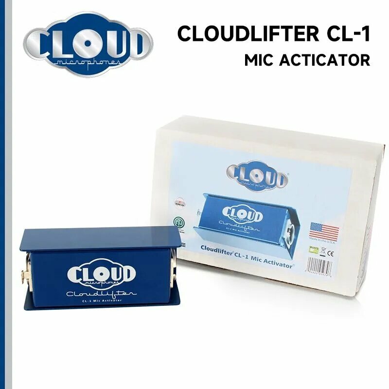 Cloudlifter Аксессуар для микрофона универсальный Cloudlifter CL-1 динамический микрофон усилитель сценический микрофон предусилитель (Требуется питание 48В), синий