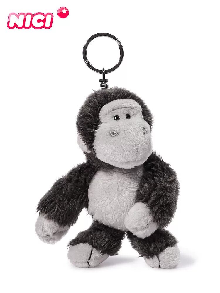 Немецкий NICI Горилла Плюшевый Брелок 10 см Милый Анималистический Аксессуар для Сумок, Ключей и Багажа