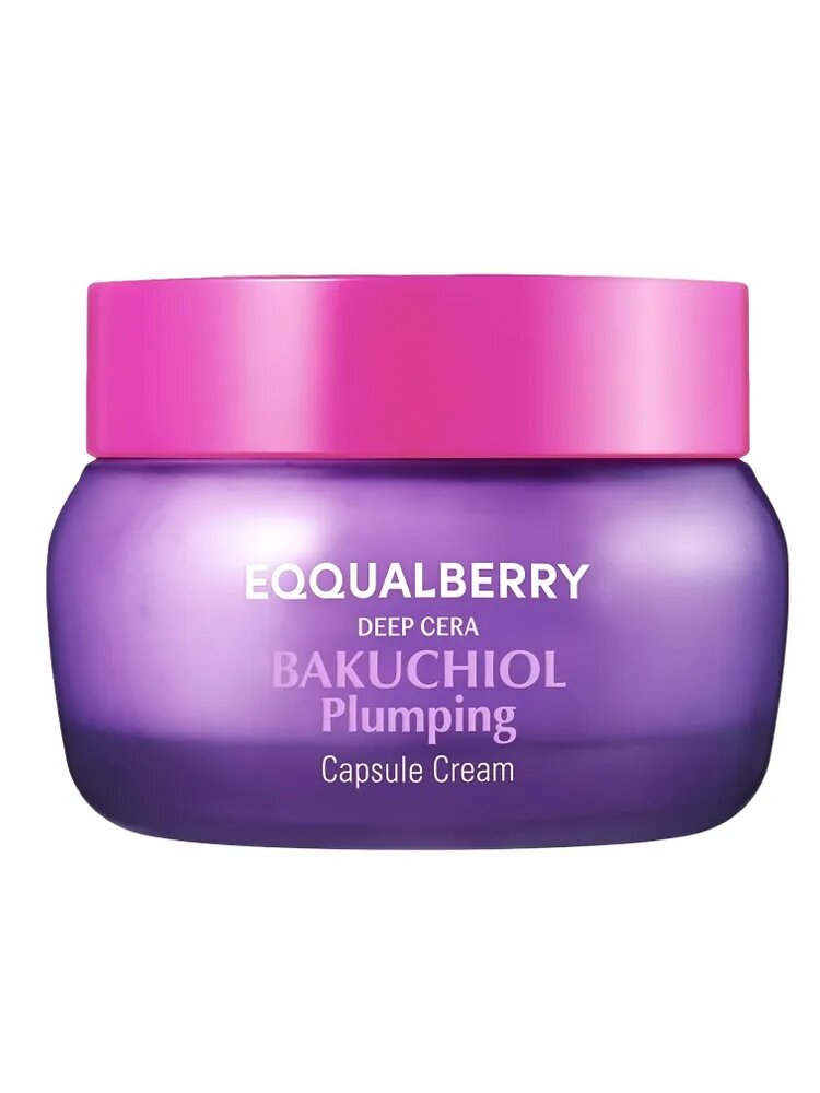 Капсульный крем для лица с букучиолом Eqqualberry Bakuchiol Plumping Capsule Cream, 50 мл