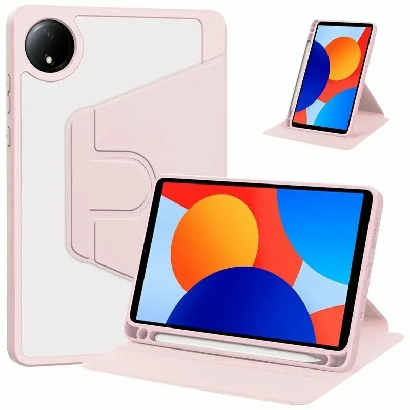 Умный чехол для Xiaomi Redmi Pad SE 8,7 дюймовый стенд вращающийся кожаный магнитный с карандашом держатель для Xiaomi Redmi Pad SE 8,7 "корпуса планшета