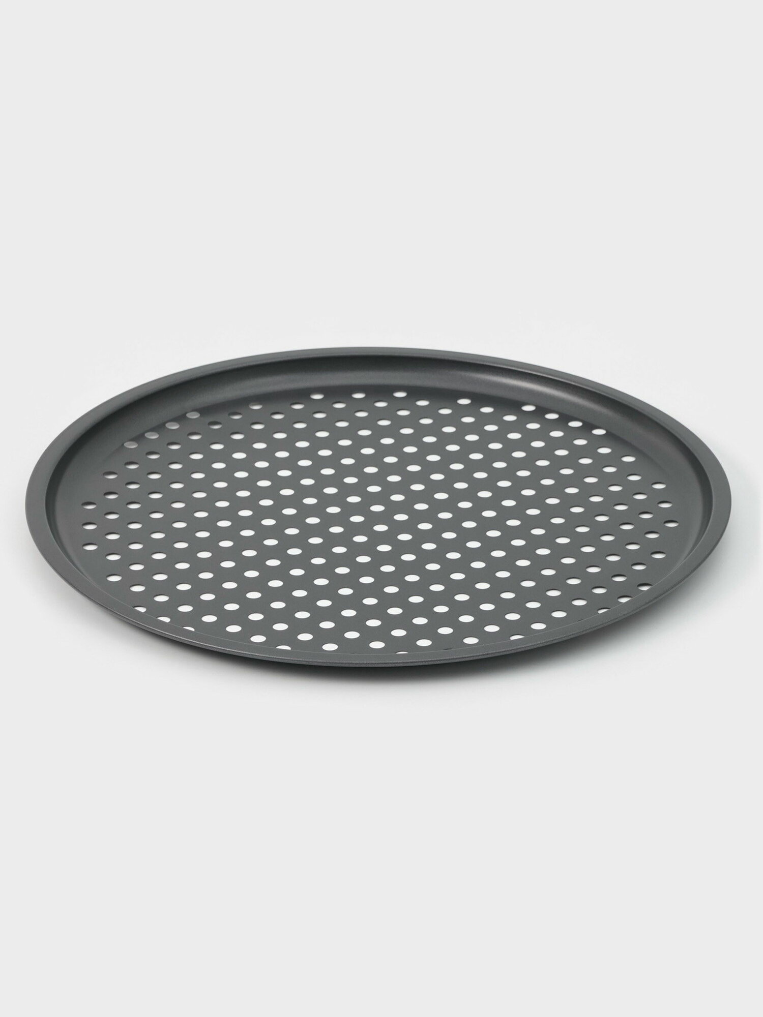 Форма для пиццы "Жаклин. Пицца", 38x2 см, антипригарное покрытие, чёрная