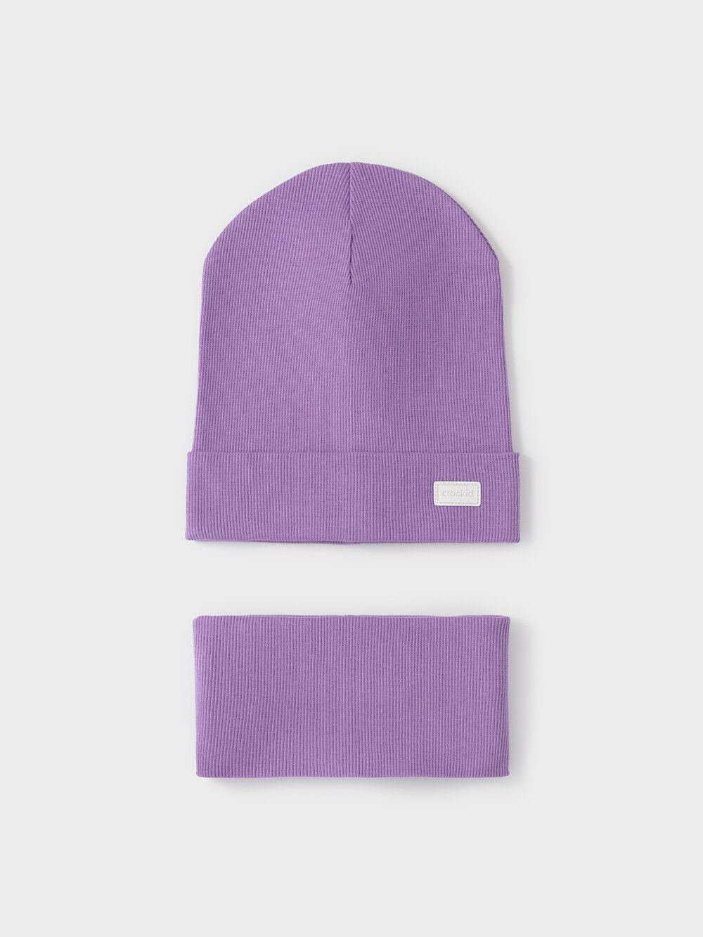 Комплект с головным убором демисезонный, шапка и снуд, детский для девочек