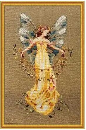 Набор для вышивки крестиком md fairy серия md-63 небесно-голубой, 14CT metallic aida