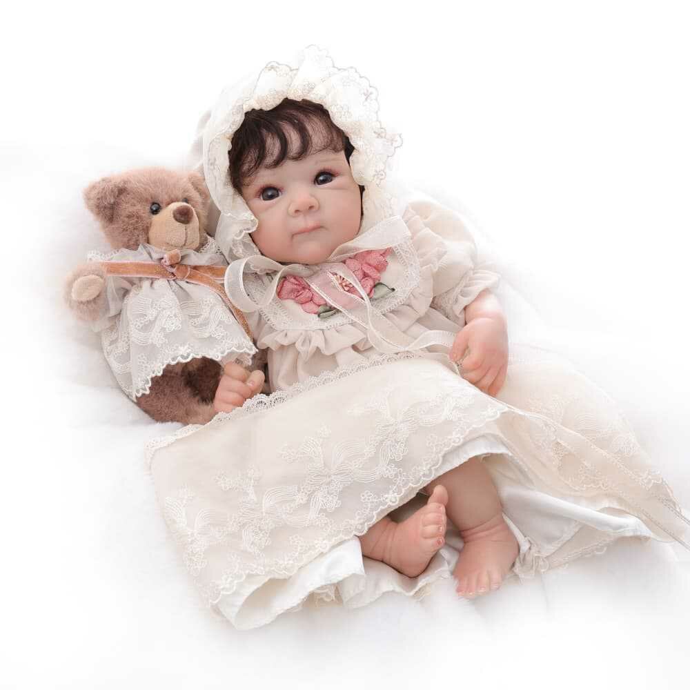 20-дюймовая искусственная кукла реборн, игровой домик, семейная кукла, аксессуары из эмалированного пластика, подарок