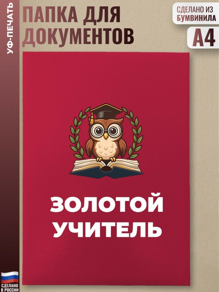 Красная папка "Золотой учитель"