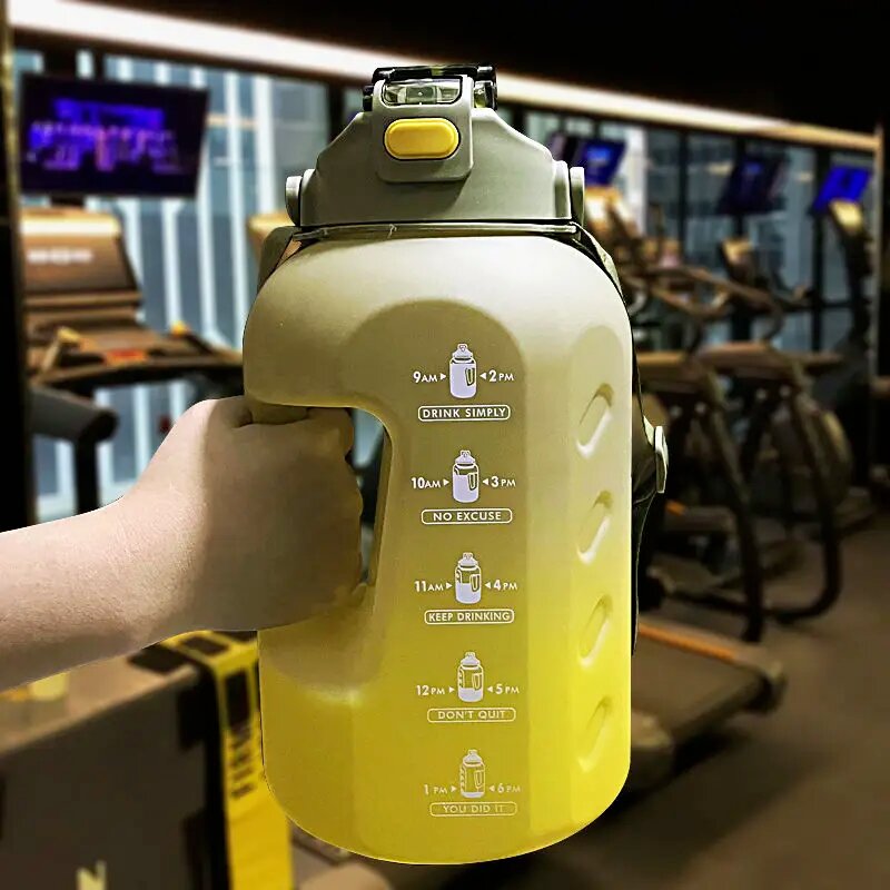 Пластиковая спортивная бутылка 3 литра Желтый, 3000ML