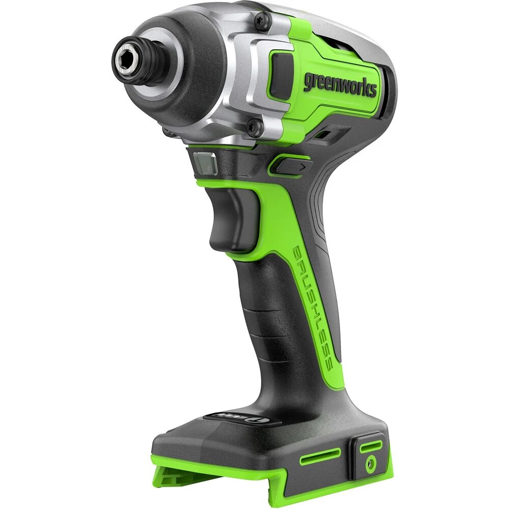Винтоверт Greenworks GD24ID3, бесщеточный, Li-Ion, 24В, 300Нм