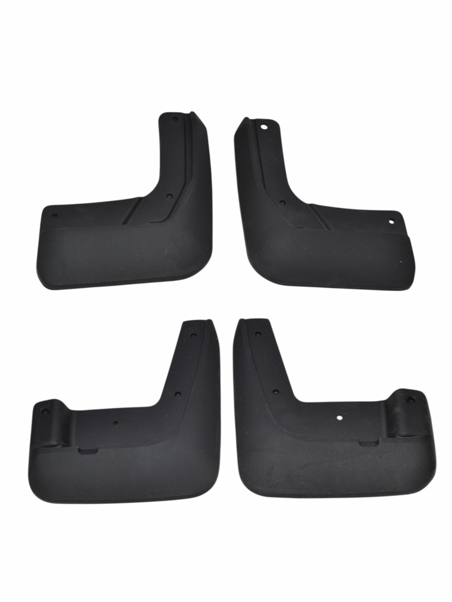 Комплект брызговиков увеличенных резиновые на Киа Рио 2017-2020,2020-н. в, Хендай Солярис 2017-2020/2020-н.