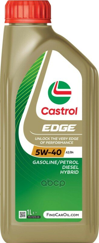 Масло моторное CASTROL EDGE A3/B4 5W40 1л На складе Castrol арт. 15A6F3