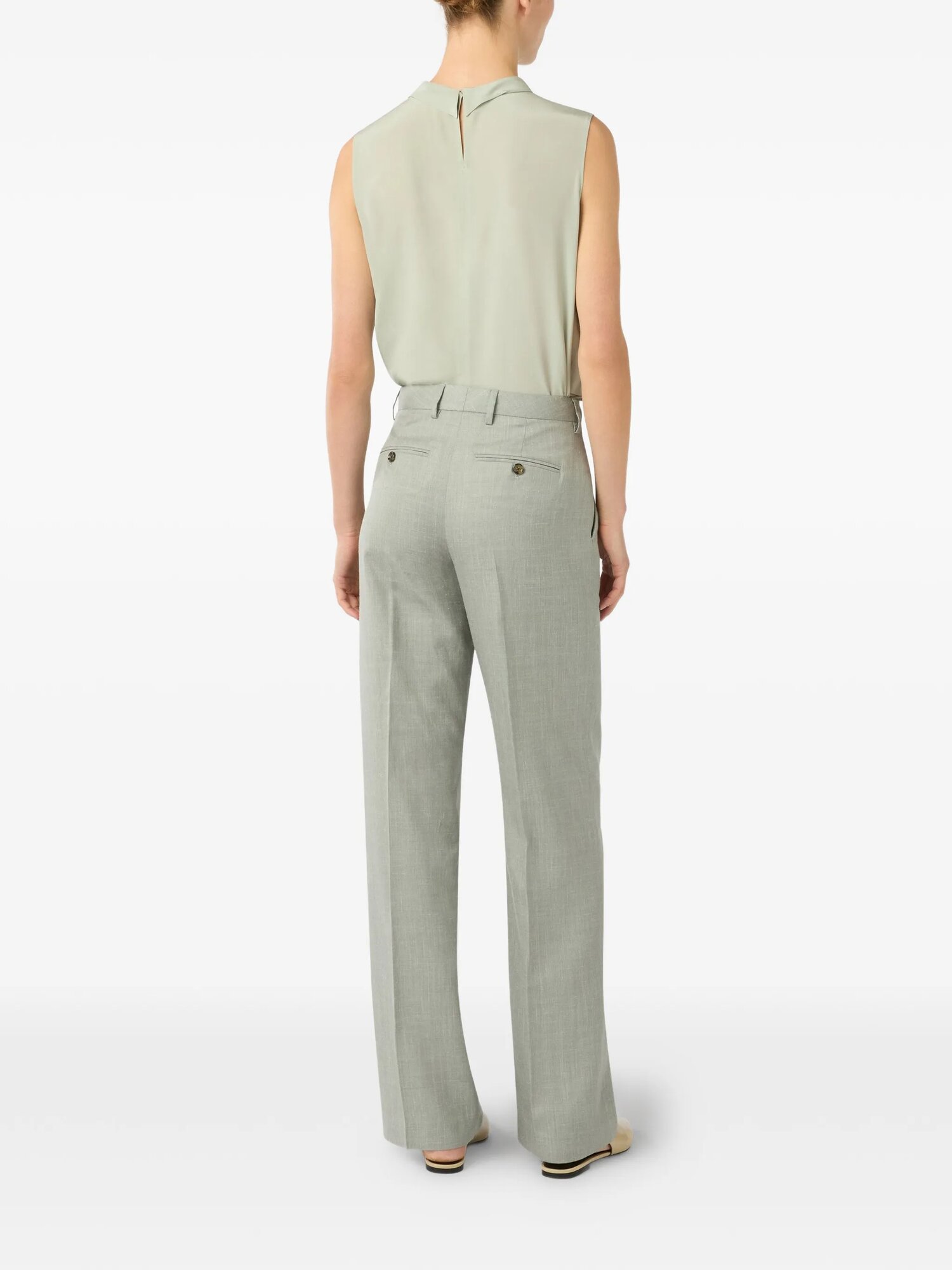 Брюки Lardini Pleated twill trousers, размер 40 — фото 1