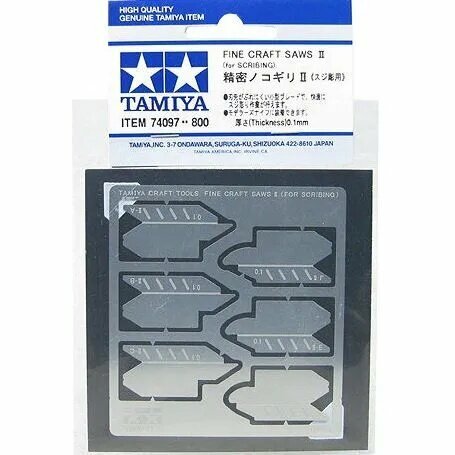 Tamiya 74097 Прецизионная пилка-скрайбер II (фототравление, 0.1 мм) для углубления линий