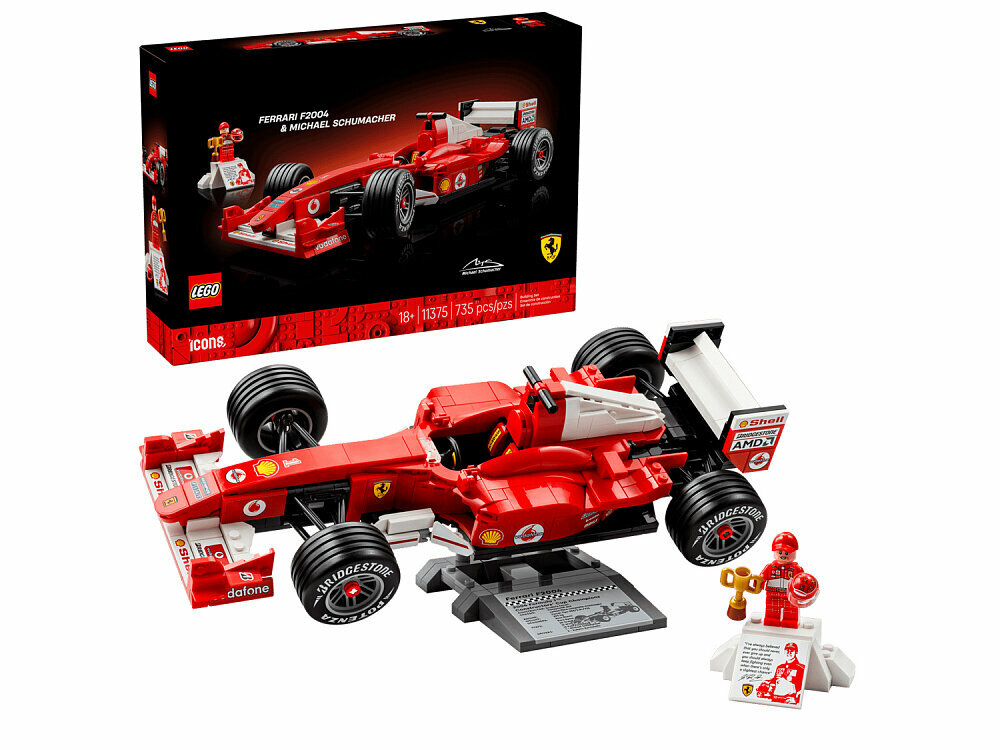 Конструктор LEGO Icons 11375 Конструктор Болид Ferrari F2004 Михаэля Шумахера