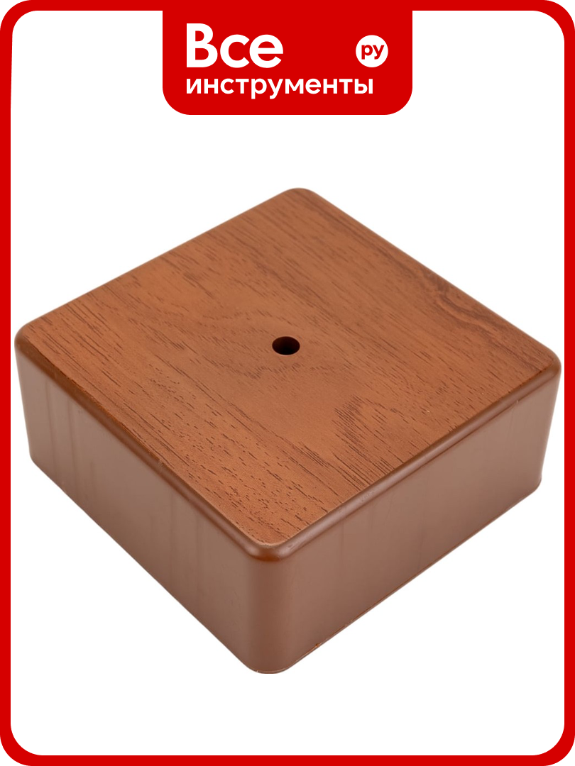 Распаечная коробка IEK КМ для о/п 100x100x44мм дуб UKO10-100-100-044-K24-E, коробки