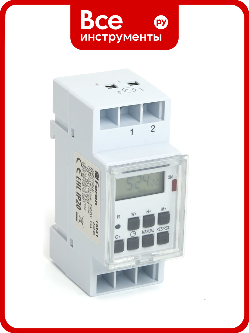 Таймер реле времени, мощность 3500W/16A FERON TM41 23248