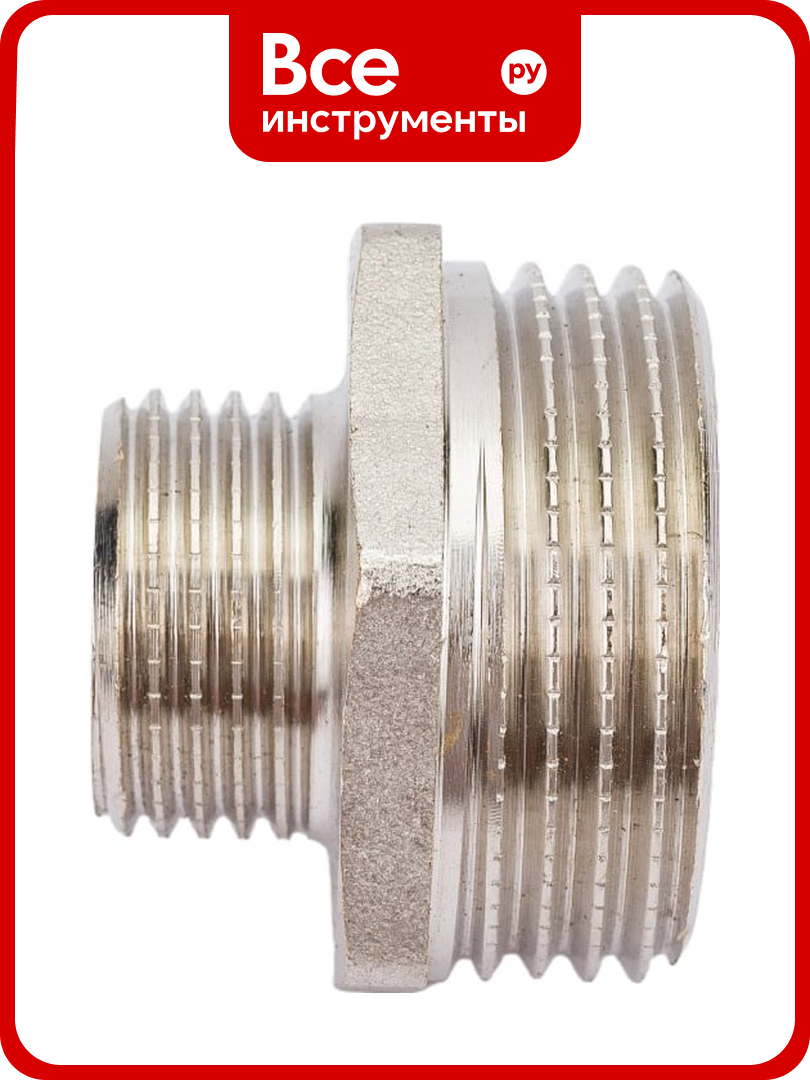 Переходной ниппель STI 1" х 1/2" никелированный D270-04982
