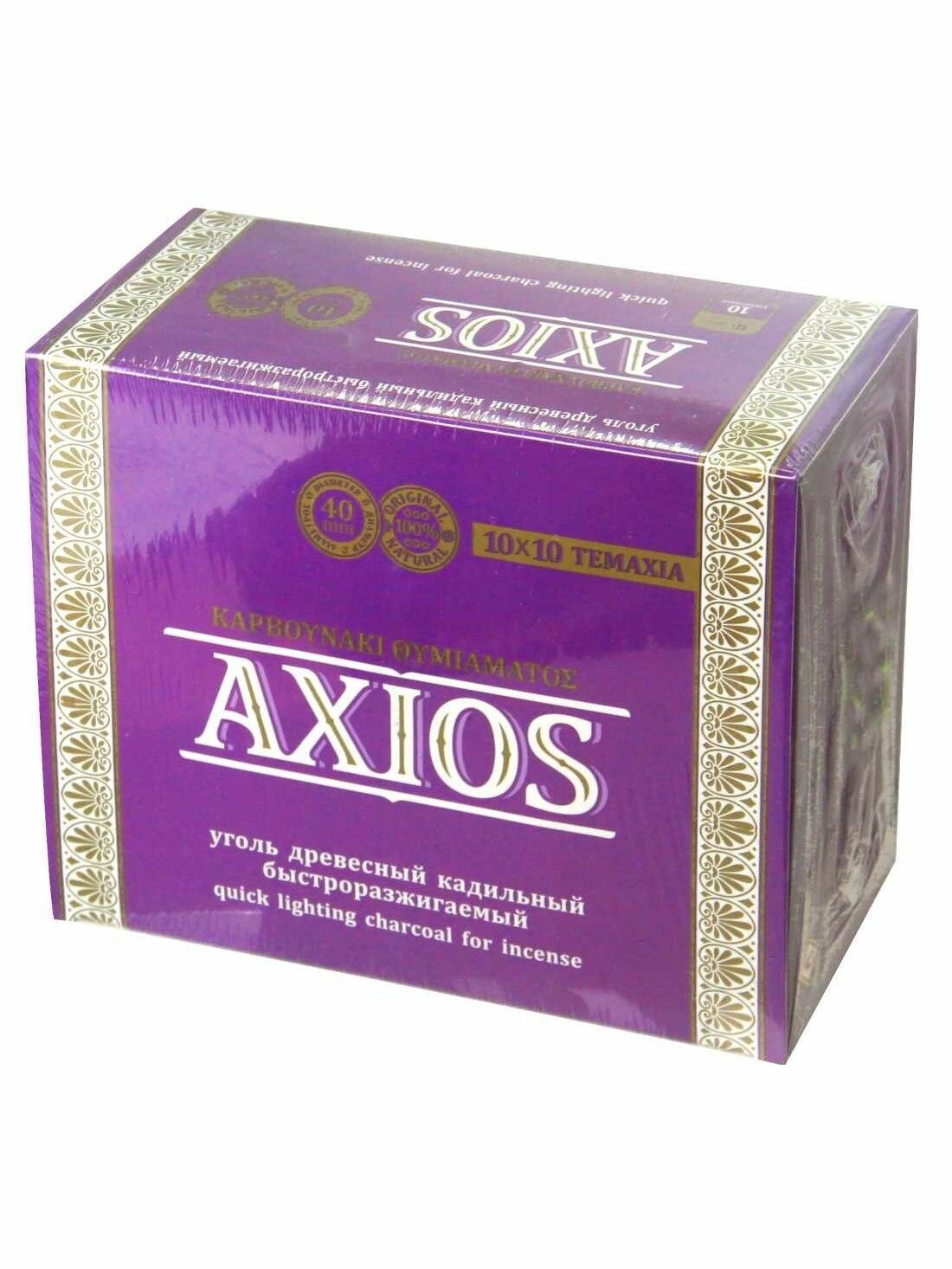 Уголь кадильный церковный Axios, диаметр 40 мм