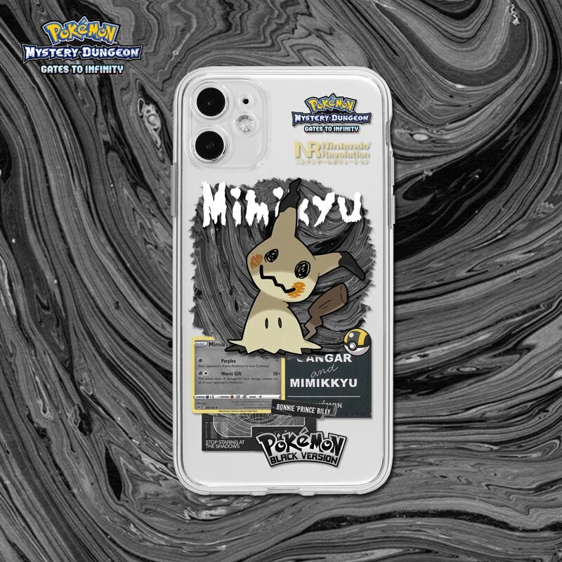 Прозрачный чехол с дизайном покемона Мью для iPhone 17 Pro Max
