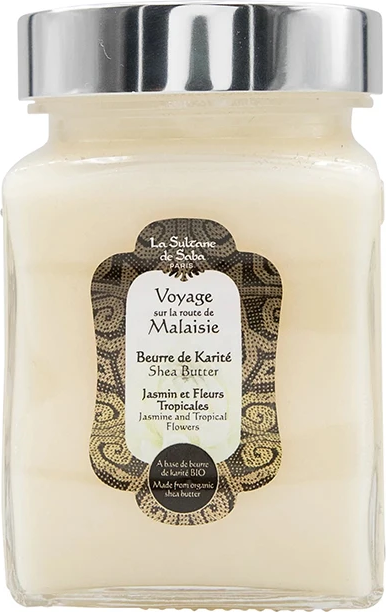 La Sultane de Saba Масло ореха карите "Жасмин / Тропические цветы" Shea Butter Jasmine and Tropical Flowers 200ml