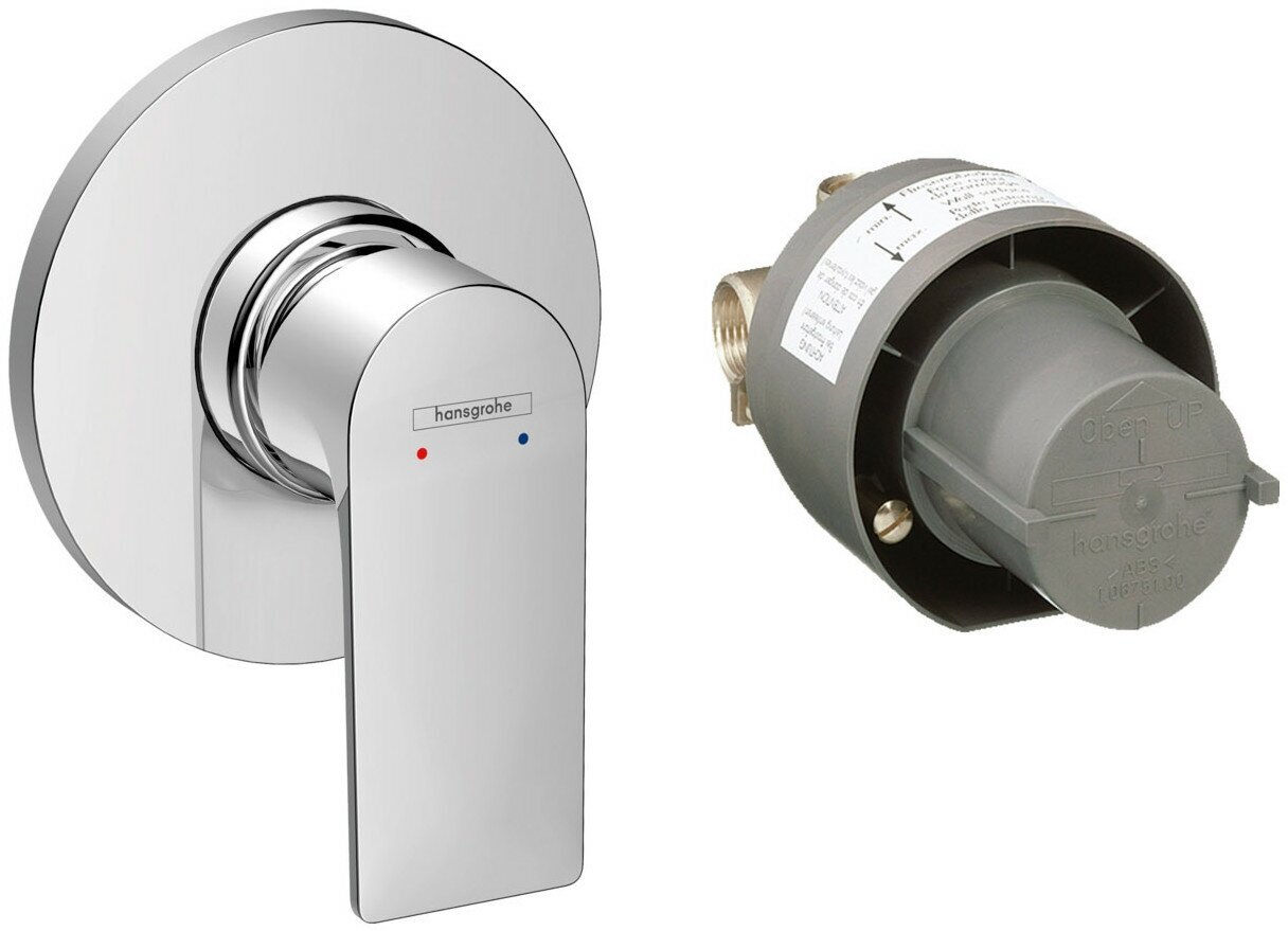 Смеситель для душа Hansgrohe Rebris E (внешняя и скрытая часть) 72658000 хром