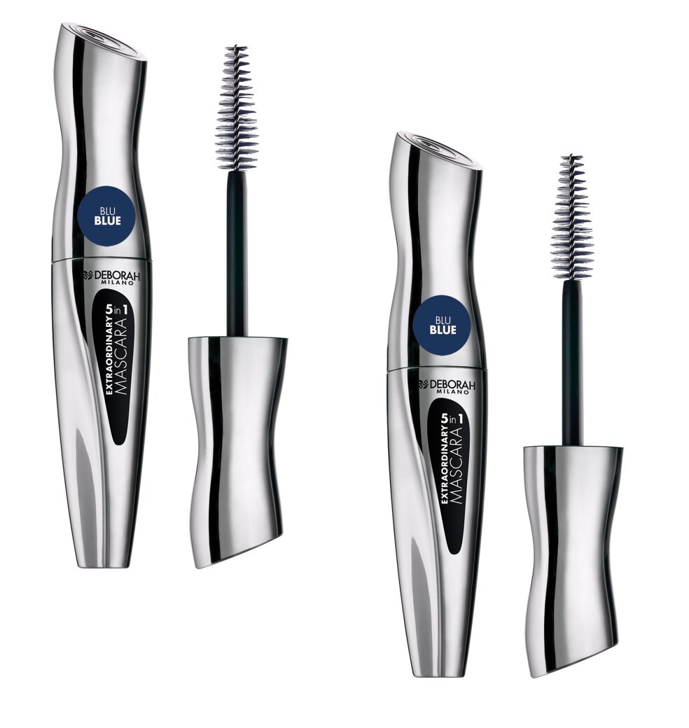 Тушь Deborah для ресниц 5 в 1 Extraordinary Mascara, тон: синий 2шт