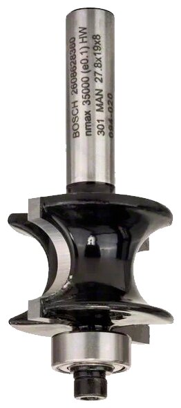 [Фрезы (Bosch)] Bosch 2608628360 Фреза полукруглая Std S8/R6/L19 2608628360 .