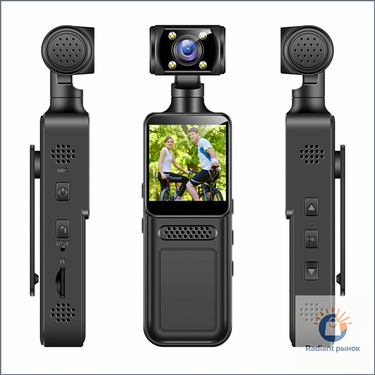 Портативная экшн-камера M12 с Wi-Fi, 4K, 1,31-дюймовым дисплеем, поддержкой ночного видения