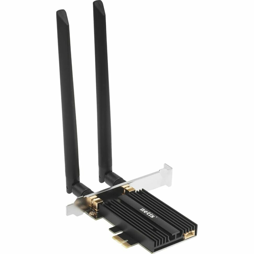 Сетевой адаптер WiFi Netis F2 АХ5400 PCI Express + Bluetooth 5.2, 2358571
