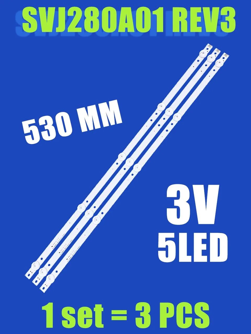 Светодиод для SVJ280A01_REV3 5LED 130402 LED-28C2000B 28LEM-3081/T2C H28B7100C 28LE2000 FLTV-28L32B LED28TC2500E L2830HD