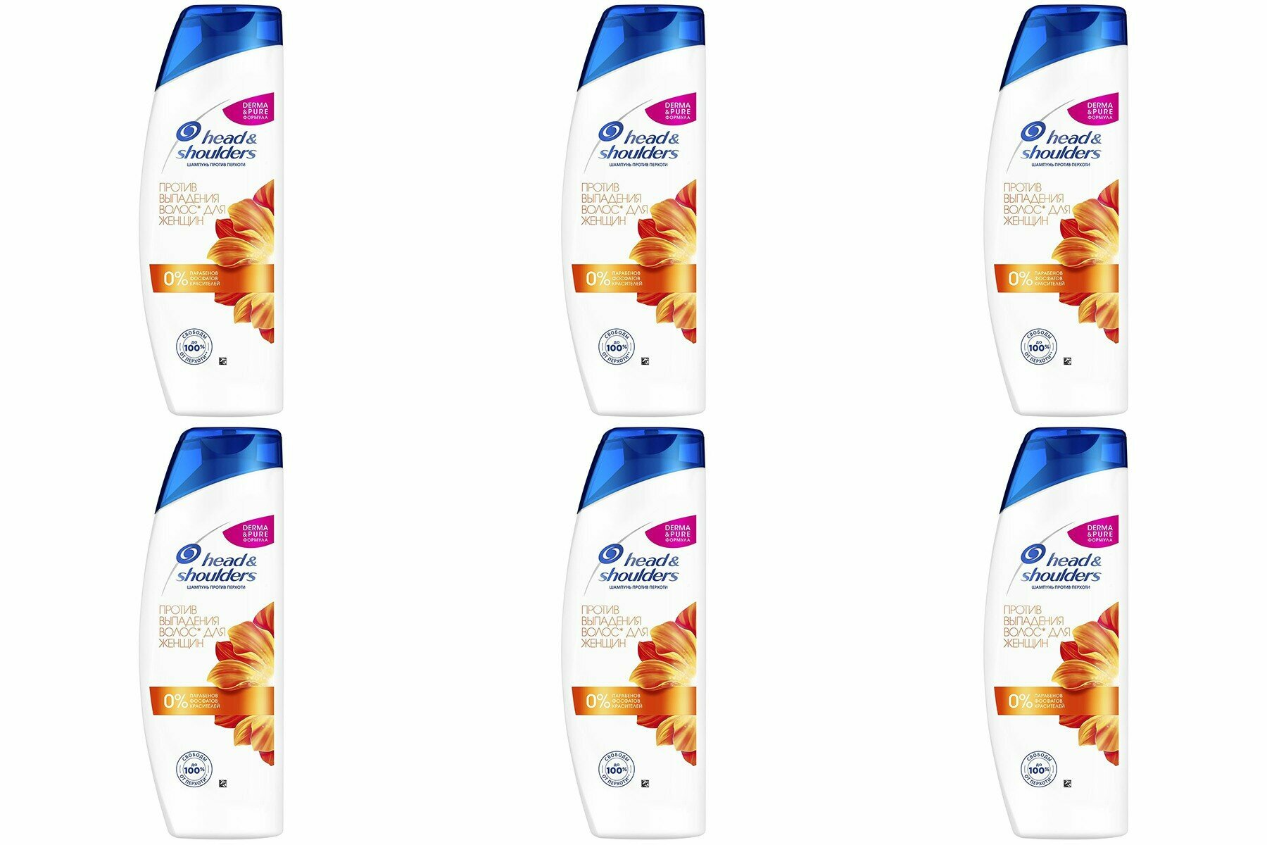 Шампунь для волос Head&Shoulders, против выпадения волос, 400 мл, 6 шт