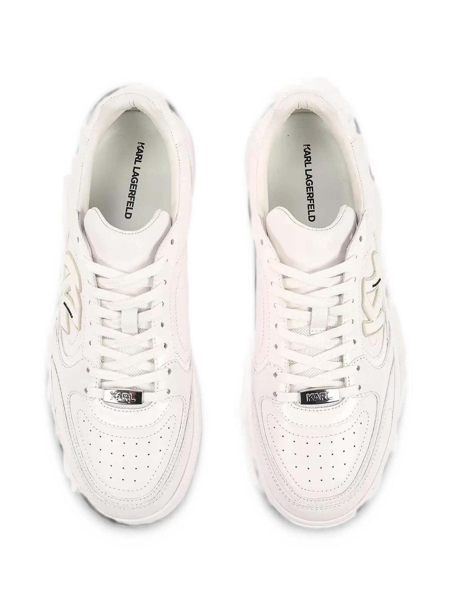 Кроссовки Karl Lagerfeld Perforated logo-patch sneakers, размер 43 — фото 1