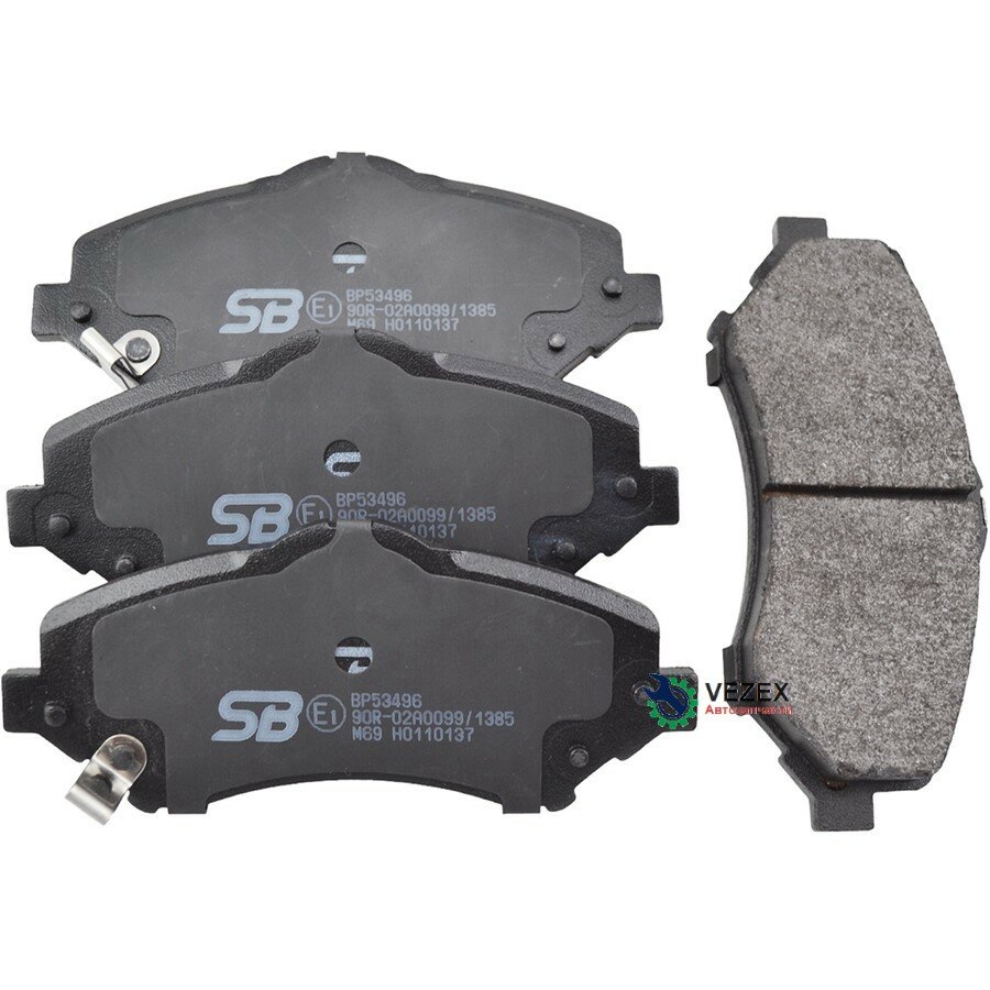 SB NAGAMOCHI BP53496 колодки дисковые передние!\ Chysler, Jeep Wrangler 2.8/3.8 07>