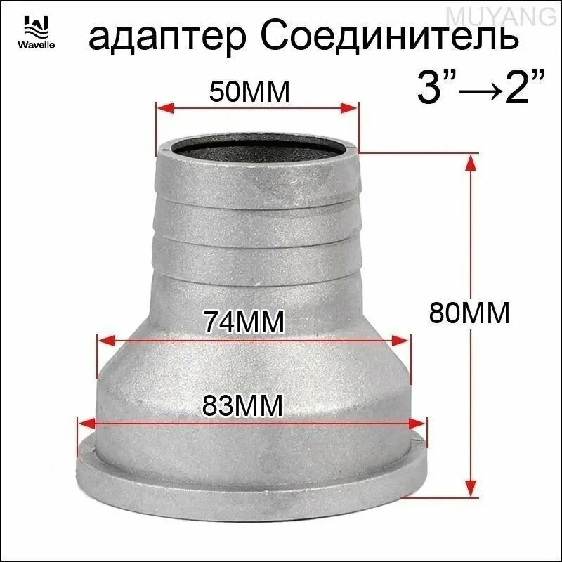 Переходник для деталей инструмента для мотопомпы — фото 1