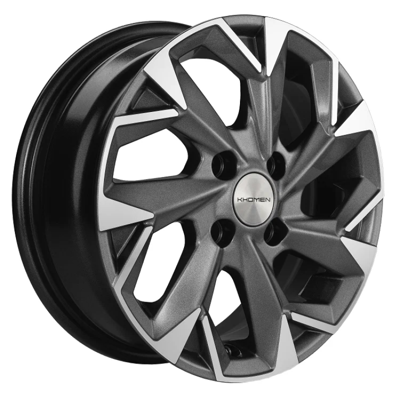 Диск колесный Khomen Wheels KHW1402 (Corolla-X-RAY-Logan) 5,5x14 4x100 Dia60.1 ET43 цвет Gray-FP