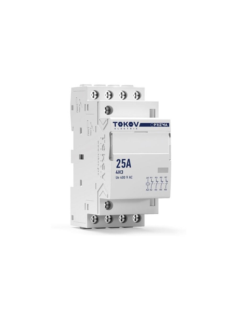 Контактор модульный 36мм 25А 230В АС 4НЗ PRIZMA TOKOV ELECTRIC TKE-PZ-MC-2-25-230-04