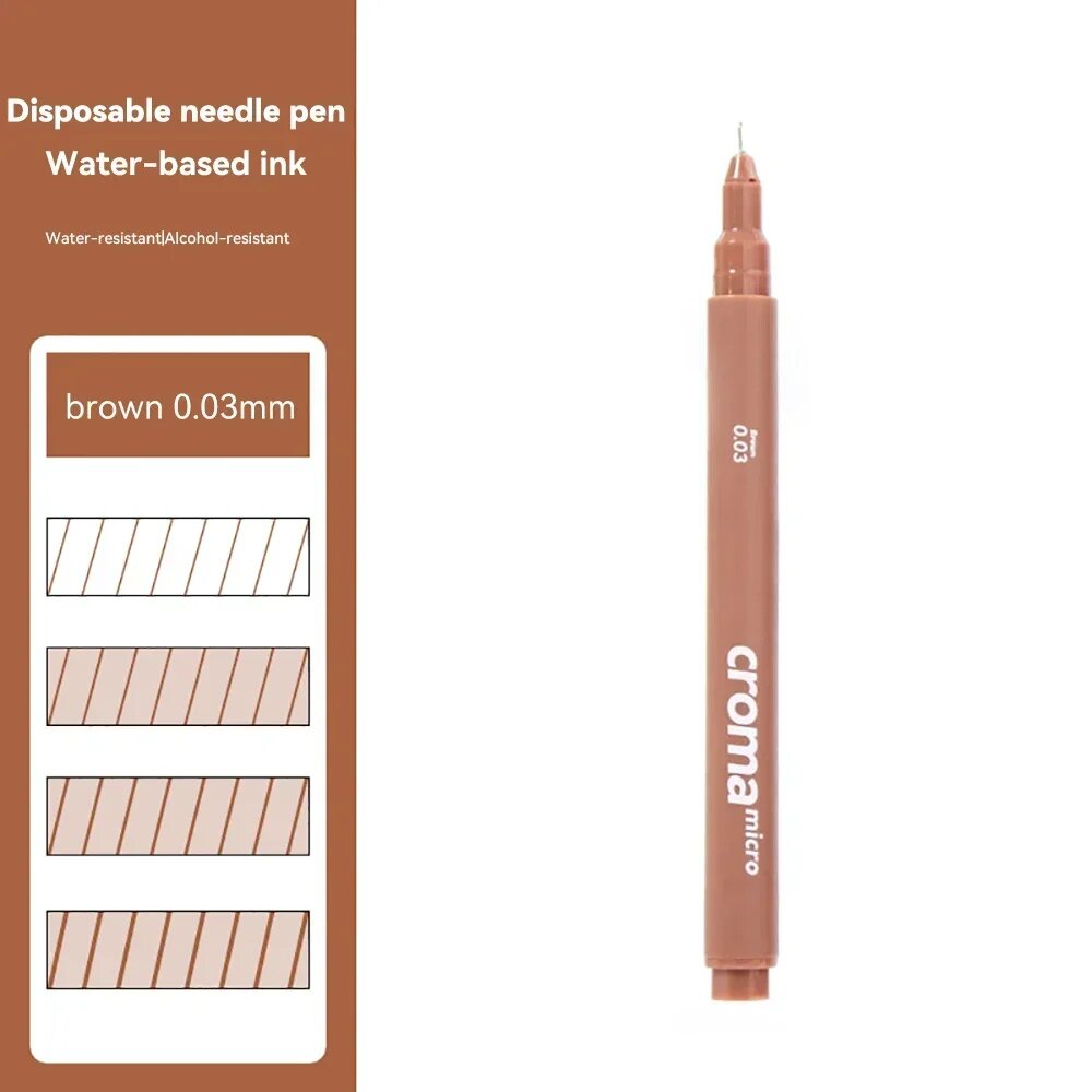 Ручка-линер Pigma Pen Черный 0.1/0.03/0.05/0.5/1 мм Коричневый, 0.03-Brown