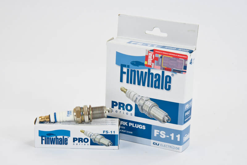 Свеча зажигания ВАЗ 2110 12,2170 инжектор 16кл. Finwhale FS11 PRO медный электрод (4шт)