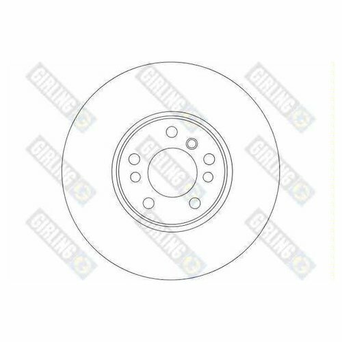 Диск тормозной передний Girling 6041875 для BMW X3 E83, X5 E53