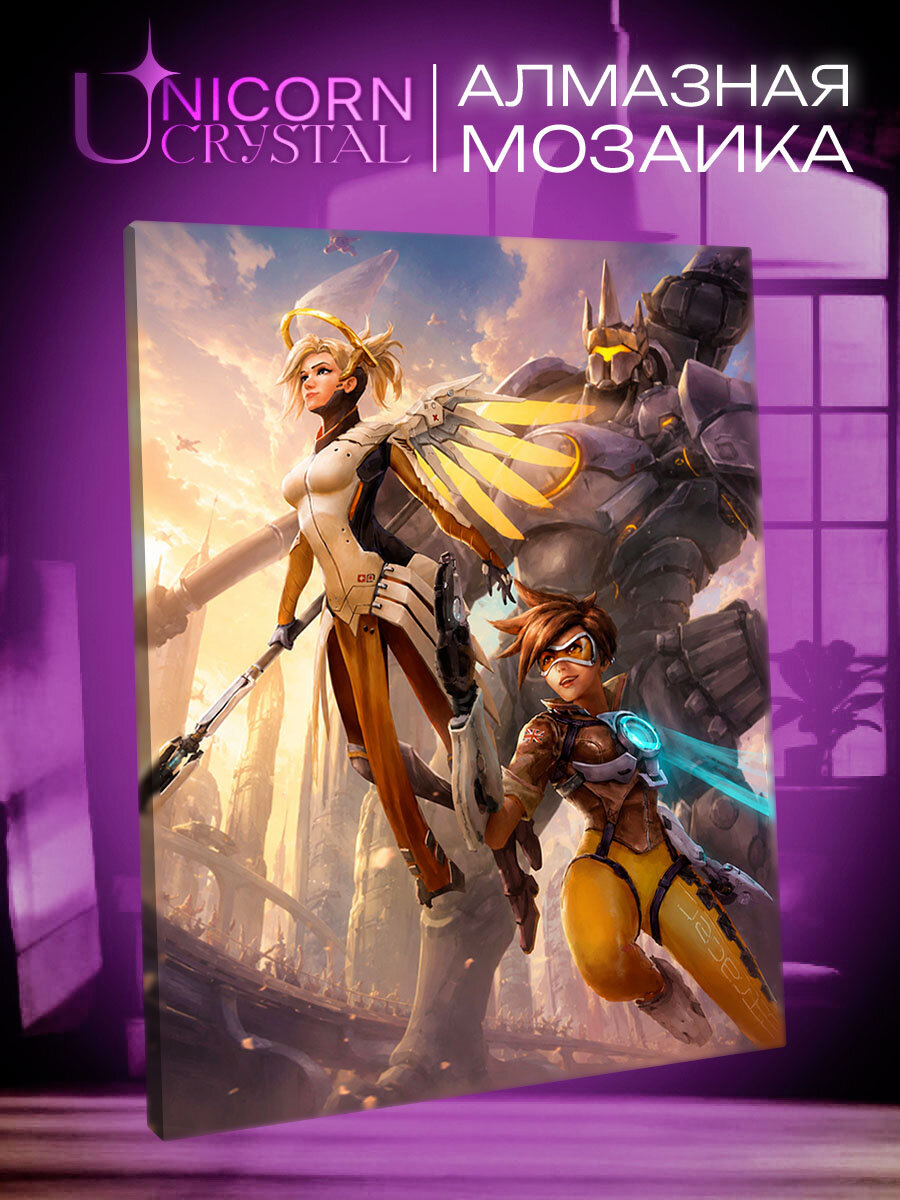 Алмазная мозаика Арт в стиле Overwatch