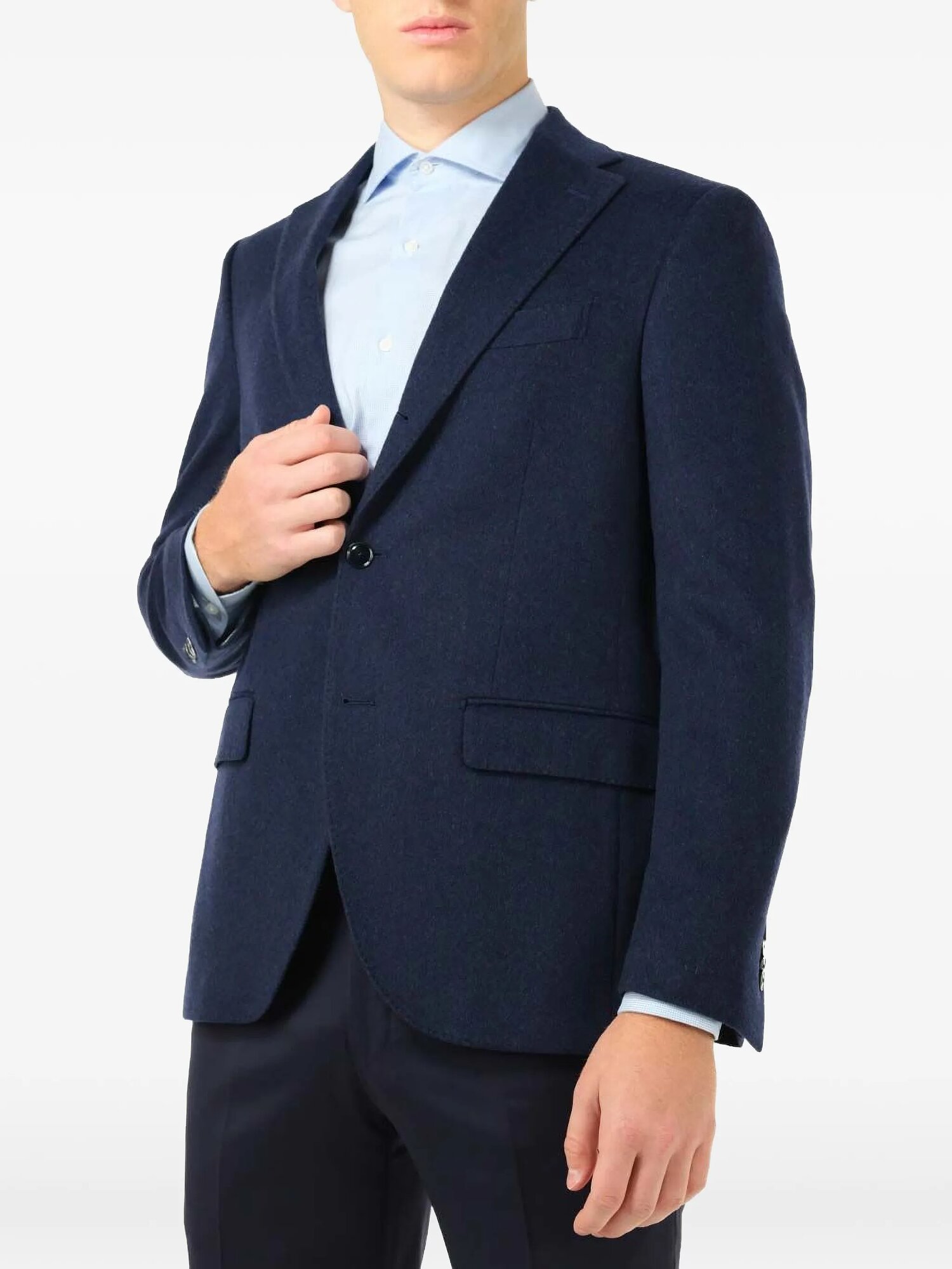 Пиджак al duca d'aosta Single-breasted notch-lapel blazer, размер 50, blue — фото 1