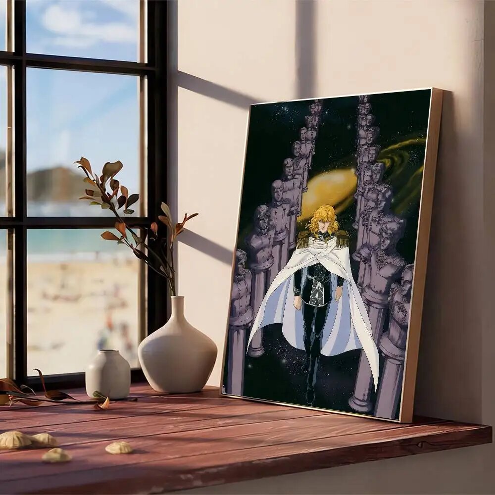 Classic Anime L-Legend of the Galactic Heroes Manga Posters Fancy Wall Sticker for Living Room Bar Decoration Wall Decor