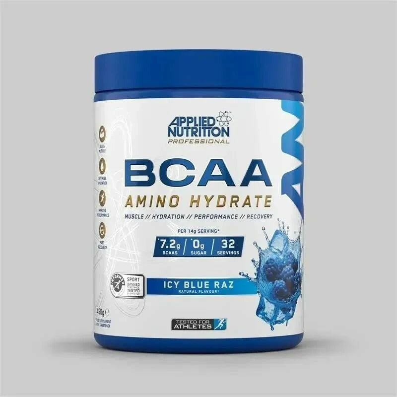 Аминокислоты комплекс БЦАА Applied Nutrition BCAA Hydrate 450 г (Ледяная голубая малина)