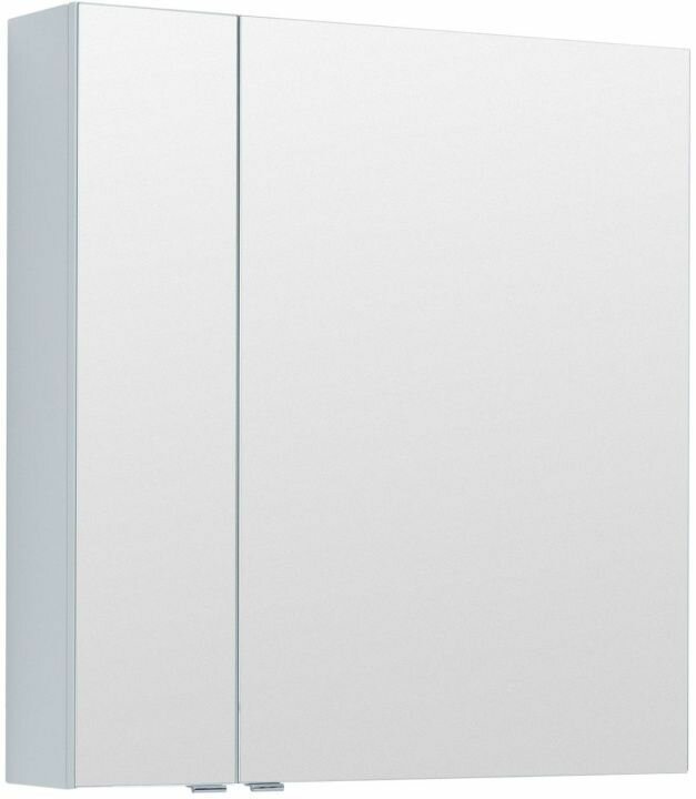 Зеркало в ванную с шкафом Aquanet Алвита New 80 Белый матовый