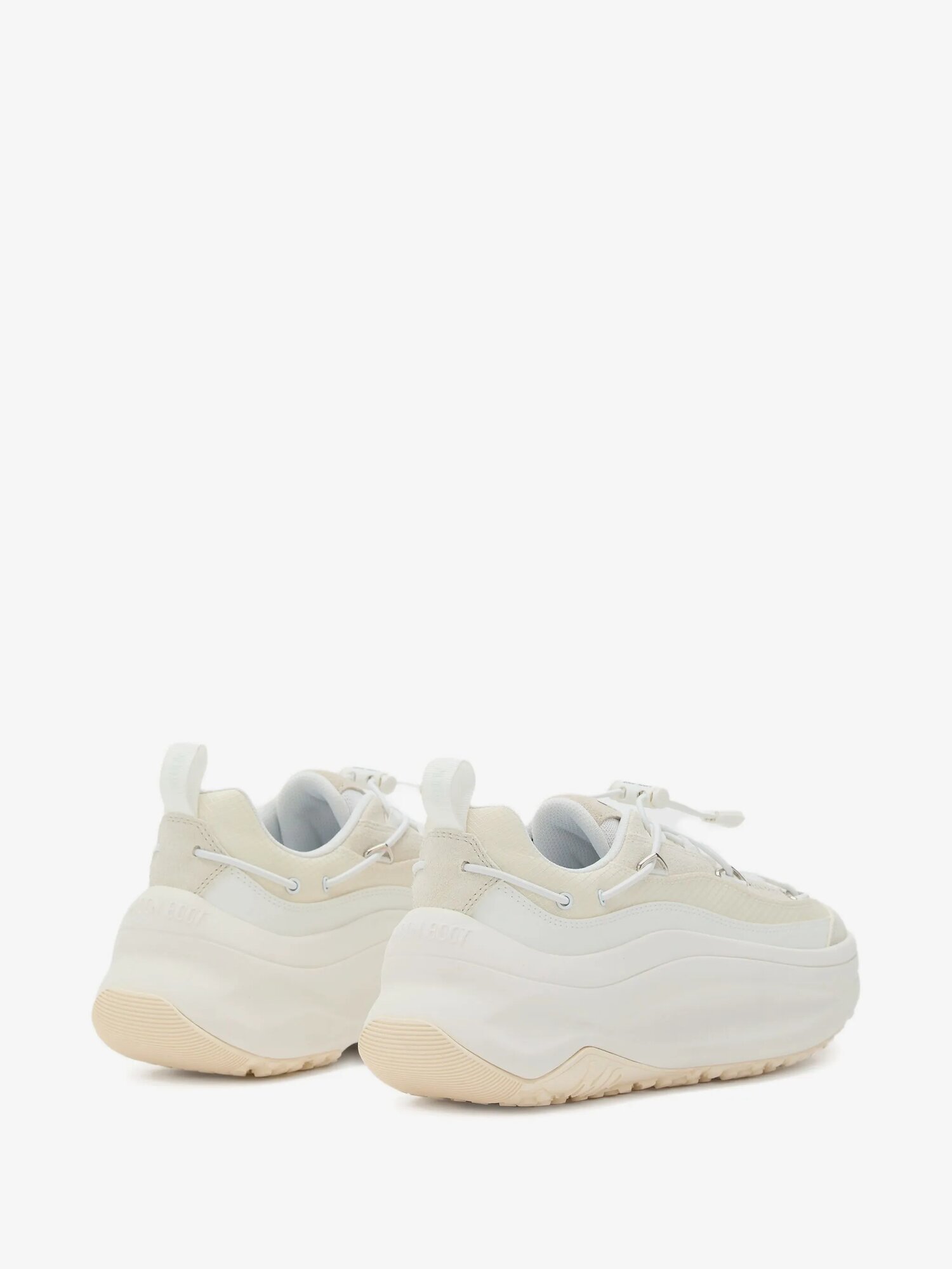 Кроссовки MOON BOOT Moon247 Xlace, размер 39 EU, бежевый/белый — фото 1