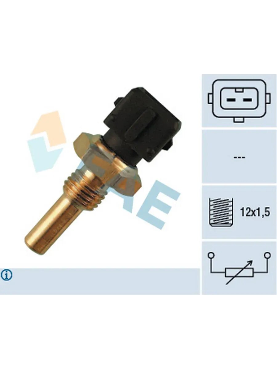 Датчик температуры M12x1.5 2 контакта