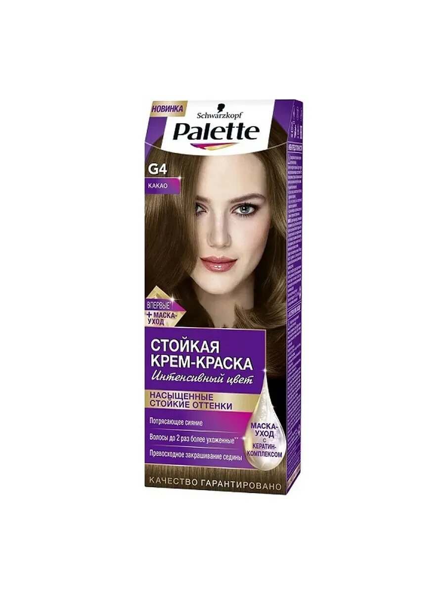 Palette Стойкая краска+маска G4 Какао 110 мл 1 шт